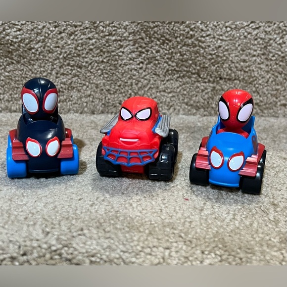 Marvel | Toys | Spidey And His Amazing Friends Webbed Wheels Push Cars ...
